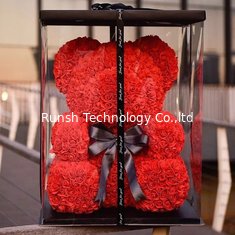 Easter Gift Rose Bunny Wholesale PE Roses Bear with More Colors Bear Roses for Christmas Gift supplier