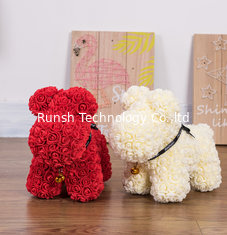Wholesale Rose dog Price Artificial Flower Foam Rose Dog  Rose Animals dog rose supplier