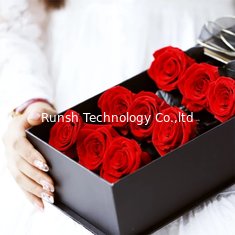 Luxury preserved rose 9pcs 5-6cm long stem long life rose guns flower box gift supplier