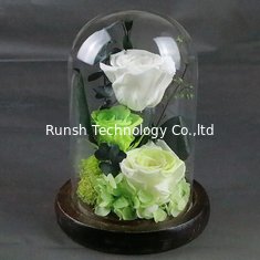 Beautiful Preserved Rose in Glass Dome enchanted roses arrangement for lover supplier