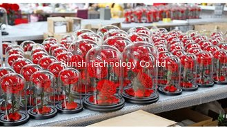 Forever Real Rose Everlasting Flower Preserved Fresh Flower Live Enchanted Rose in Glass Dome Cover with Gift Box supplier